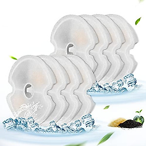 Cepheus Cat Water Fountain Replacement Filters, 8 Packs Pet Fountain Carbon Filters for Stainless Steel Cat Water Fountain, Automatic Pet Drinking Fountain