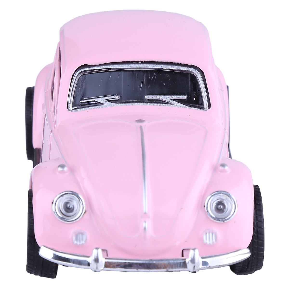 Berry President 1967 Classic Beetle Bug Vintage 1/32 Scale Diecast Metal Pull Back Car Model Toy for Gift/Kids (Pink)