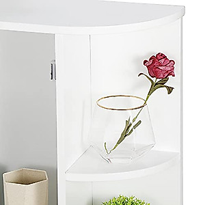 ZENY Bathroom Cabinet with Mirror Wall Mount Medicine Cabinet with 2 Tier Inner Adjustable Shelves Wooden Storage Cabinets Organizer
