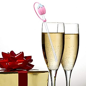 TOYANDONA 2pcs Straw Plug Silicone Straw Lids Drink Straw Cleaning Brush Drinking Straw Tips Test Tube Brush Glass Straw Drinking Straw - Cover Accessories Sippy Cup