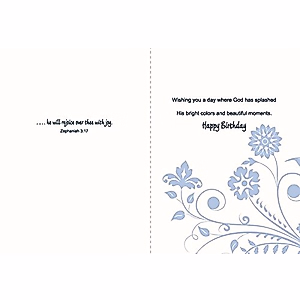 Birthday - "Rejoice" - KJV Scripture Greeting Cards - Boxed - (Box of 12)