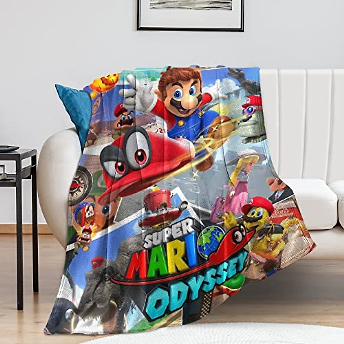 SCGOLD Blanket, 40x50 inch Fleece Blanket Lightweight Blankets for Sofa, Couch, Bed, Camping, Travel - Super Soft Cozy Microfiber Blanket and Xmas Gift Red