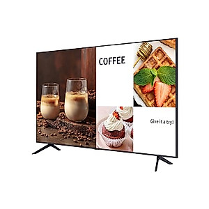 SAMSUNG 65-Inch Class Crystal UHD 4K BEC-H Series HDR Pro TV w/ 3D Surround Sound, PurColor, Contrast Enhancer, Use for Digital Signage Displays, Commercial TV, Alexa Built-In (LH65BECHLG, 2023 Model)