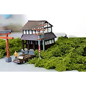 Tree Powder Model Green Plant Tufted for DIY Miniature Lowland Shrub Bushy Tuft Architecture Building Model Railway Fairy Garden Diorama Scenery