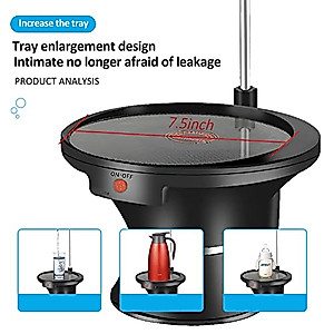 Ausxaron Water Pump for 5 Gallon Bottle with Tray, Drinking Water Pump, Water Bottle Dispenser, USB Rechargeable BPA-Free for Home, Kitchen, Office, Camping