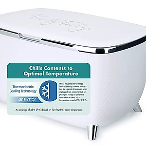 PERSONAL CHILLER 6 Liters Skin Care Fridge, Portable Cosmetic Fridge, Low Noise Small Refrigerator for Beauty Products, Beverage, Home, Bedroom