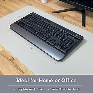 X9 Multimedia USB Wireless Keyboard - Take Control of Your Media - Full-Size Ergonomic Computer Keyboard Wireless with Wrist Rest - Cordless Keyboard for Laptop PC and Chrome
