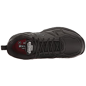 Skechers for Work Women's Dighton Bricelyn Wide Work Shoe, Black, 7.5 W US