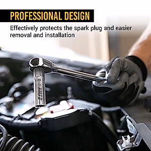 EWK 14mm 12 Point Thin Wall Magnetic Spark Plug Socket for BMW, Mini Cooper, Nissan, Infiniti