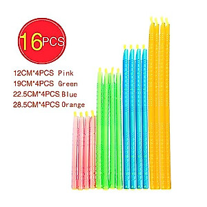 ANCHDO 16pcs Bag Sealer Sticks，4 Lengths，Plastic Bag Sealer Clips Sticks Slide On Bag，Gripstik Bag Sealer Slide Sticks for Food Storage ，Bread and Snack Bags