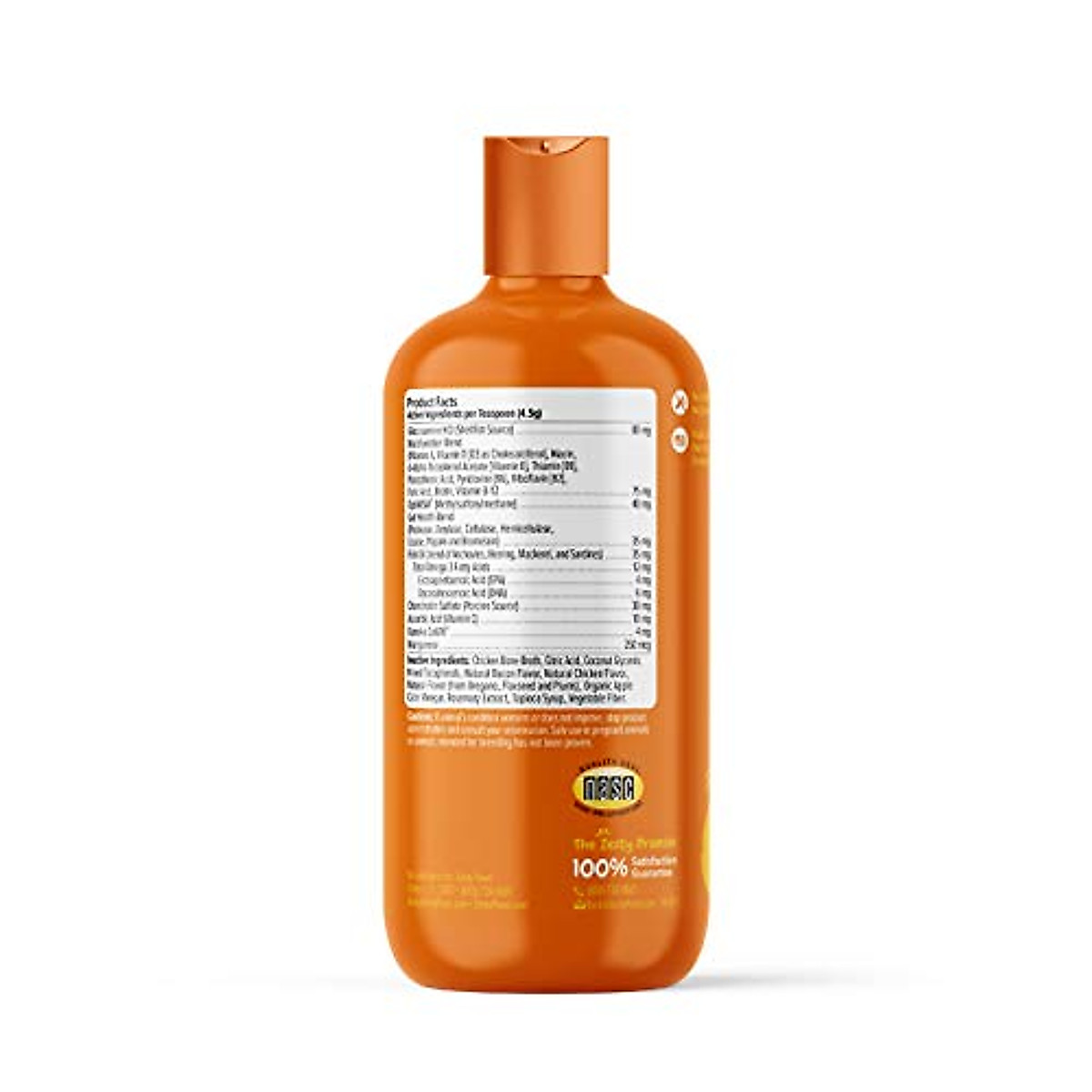 Zesty Paws 8-in-1 Flavor Infusions for Dogs - Glucosamine, Chondroitin, and MSM for Pet Hip & Joint Health - Omega 3 Fish Oil for Skin - for Dog Gut, Immune, Heart, Kidney & Liver Support - 16 fl oz