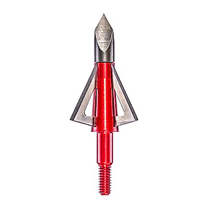 Muzzy 209-MX4, Bowhunting 100 Grain, .025" 4 Blade Broadhead, 1-1/8" Cutting Diameter, 3 Pack,red