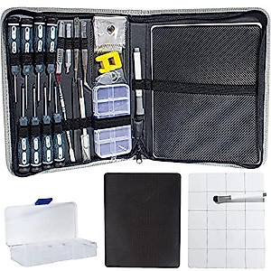 DURATOOL 24-Piece Electronics Computer Tool Kit, Magnetic Precision Screwdriver Set for Screen Repair and Cleaning Cell Phone iPhone Tablets PC Laptop