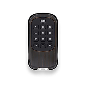 Yale Security Real Living Keyless Push Button Deadbolt With Z-Wave, Oil Rubbed Bronze