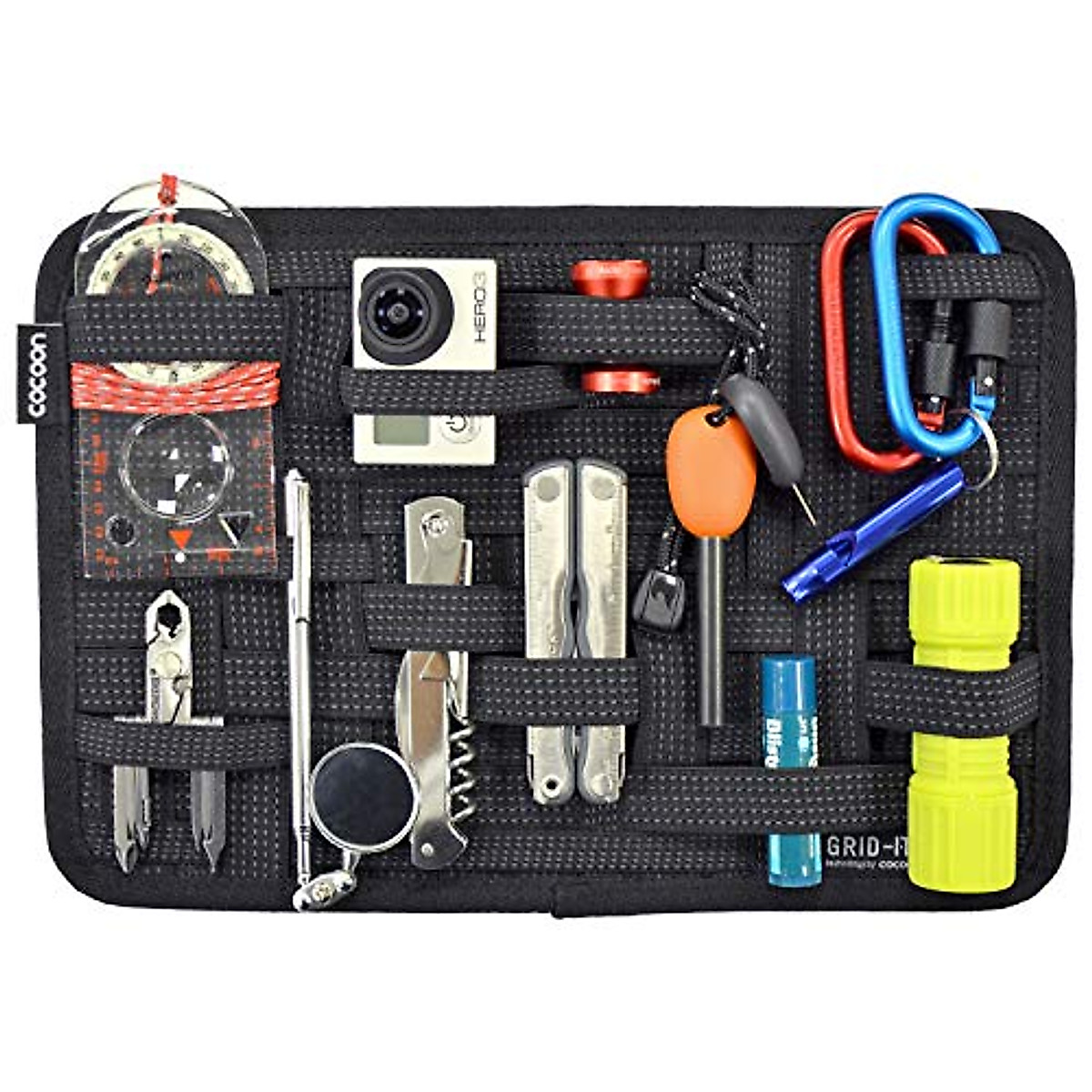 Cocoon CPG10BK GRID-IT!® Accessory Organizer compatible with Tablets - Medium 12" x 8" (Black)