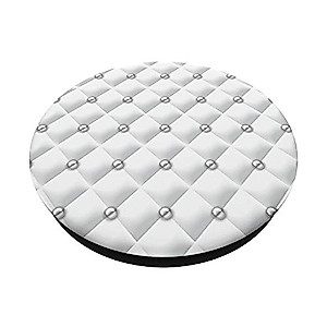 White Pearl Diamond Pattern Gift for Christmas PopSockets PopGrip: Swappable Grip for Phones & Tablets