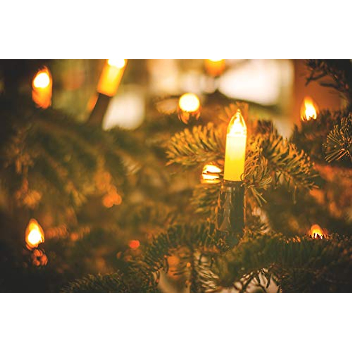 Flagicon Outdoor Indoor Lights, 200 Counts 72FT Waterproof Green Wire Warm White Connectable Decorative Lights for Holiday Tree Patio Garden Party Wedding, UL Certified