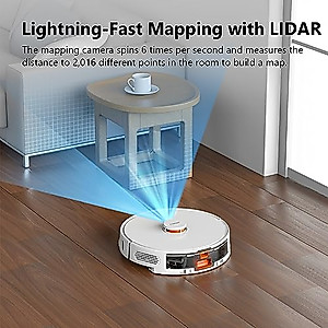 Imou Robot Vacuum and Mop Combo, Slim, 2700Pa Strong Suction, LiDAR Navigation, Obstacle Avoidance, Self-Charging Robotic Vacuum Cleaner, Ideal for Pet Hair, Carpets, Hard Floors, L11