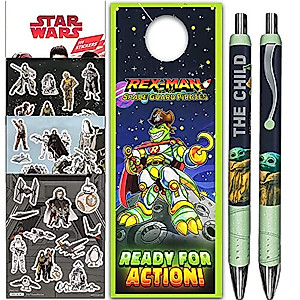 Disney Baby Yoda Backpack with Lunch Box Set - Bundle with 15" Baby Yoda School Backpack, Baby Yoda Lunch Box, Stickers, More | Baby Yoda The Child Backpack for Boys Girls