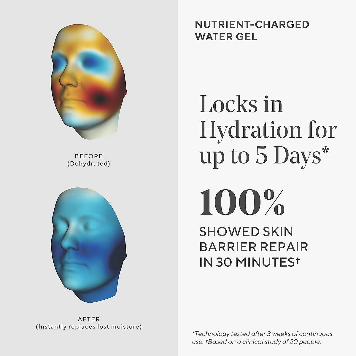 Murad Nutrient-Charged Water Gel - Hydration Face Moisturizer - Lightweight Hydration Gel Moisturizer with Minerals, Vitamins and Peptides Backed by Science, 1.7 Fl Oz