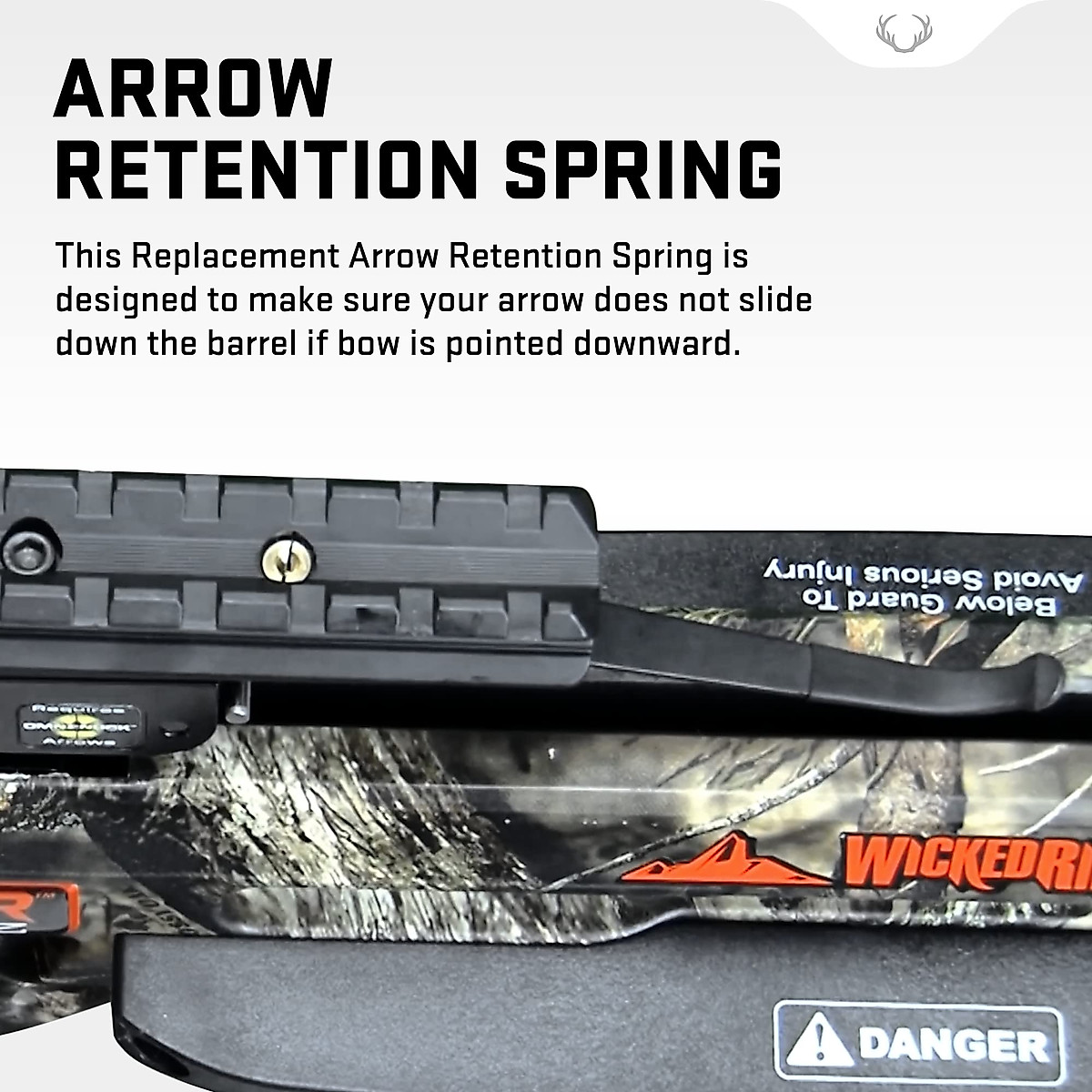 TenPoint Arrow Retention Spring - Holds Arrow Securely in Place - Vinyl Coating - Compatible Wicked Ridge Crossbow Models