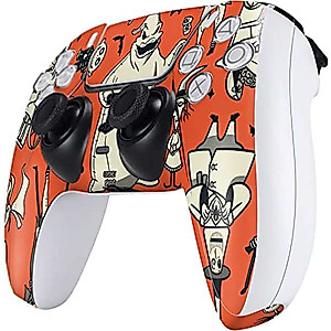 Skinit Decal Gaming Skin Compatible with PS5 Controller - Officially Licensed Disney The Nightmare Before Christmas Character Pattern Print Design