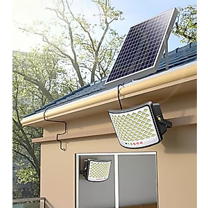 ZXXHNNAIH Solar Street Light IP67 Waterproof Solar Parking Lot Lights, with 16.4ft Cables Street Solar Light,Dusk to Dawn Easy-to-Install for Basketball Court