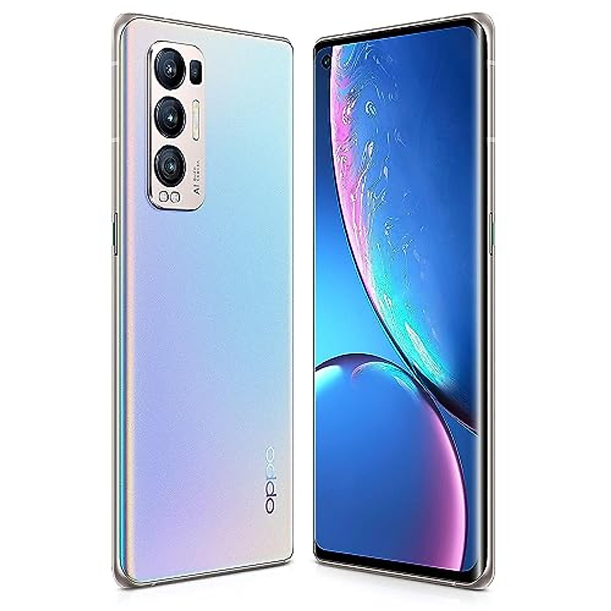 OPPO Reno5 Pro 5G Dual-SIM 256GB ROM + 12GB RAM (GSM only | No CDMA) Factory Unlocked 5G Smartphone (Silver) - International Version