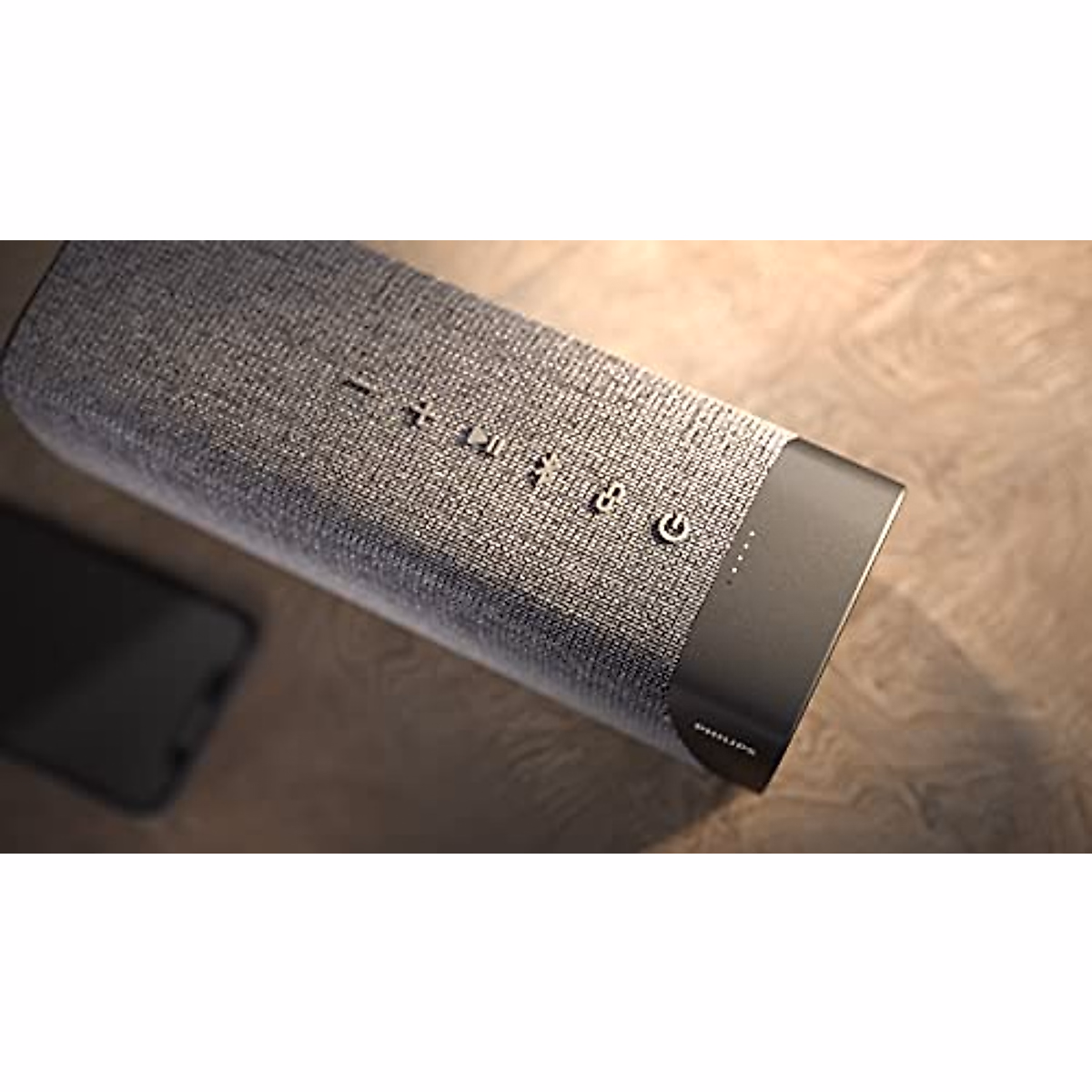 PHILIPS S7505 Wireless Bluetooth Speaker with Built-in Power-Bank, Large Bold Sound, Up to 20 Hours Playtime, IPX7 Waterproof, Shower Ready, Large Size, Gray