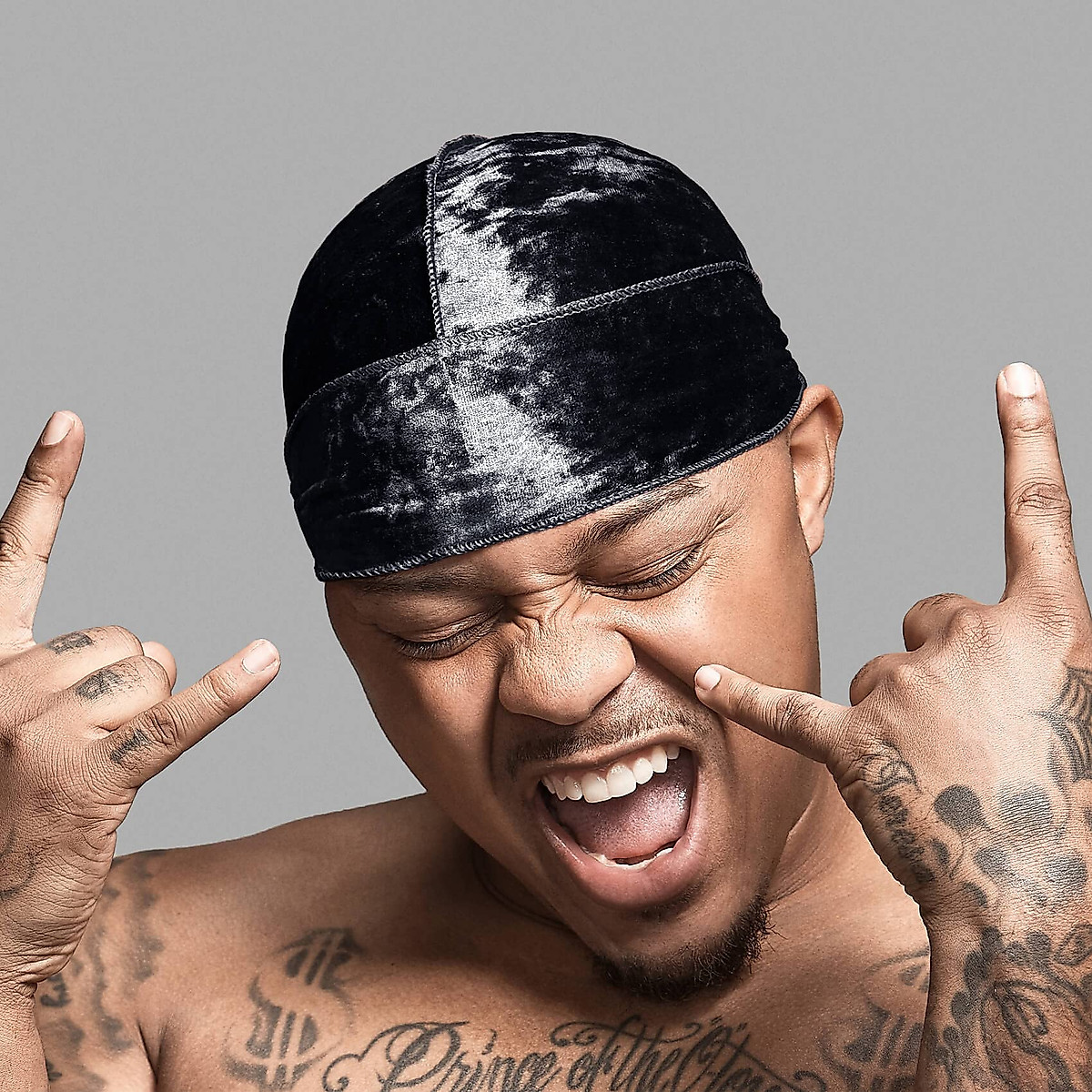 KISS COLORS & CARE Power Wave Velvet Luxe Durag - Black, Breathable, Stretchy Velvet Fabric Ideal For Wave Formation & Overnight Comfort, Stylish & Practical For All Hair Types, 0.13 pounds