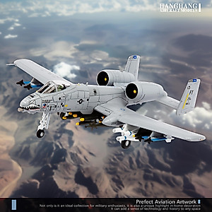 1/100 A-10 Thunderbolt II Warthog Attack Plane（Painted Version） Metal Fighter Military Model Diecast Plane Model for Collection or Gift