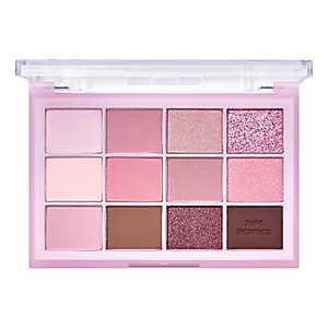 HOLIKA HOLIKA My Fave Vibe Eye Palette 02 Ripe Berries | Matte, Shimmer, Glitter, Eye Shadow, 12 Blendable Shades, Makeup, Kbeauty, Daily, Point, Cool tone, High Pigment