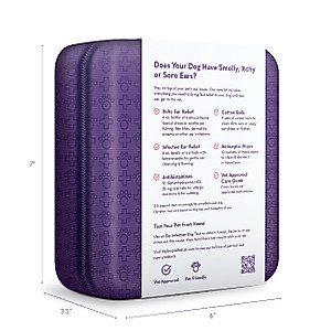 MySimplePetLab Ear Care Dog Kit I Medicated Tris Flush Dog Ear Cleaner I Infection Treatment with Ketoconazole I Hydrocortisone Drops I Comfort for Smelly, Itchy, Or Sore Ears