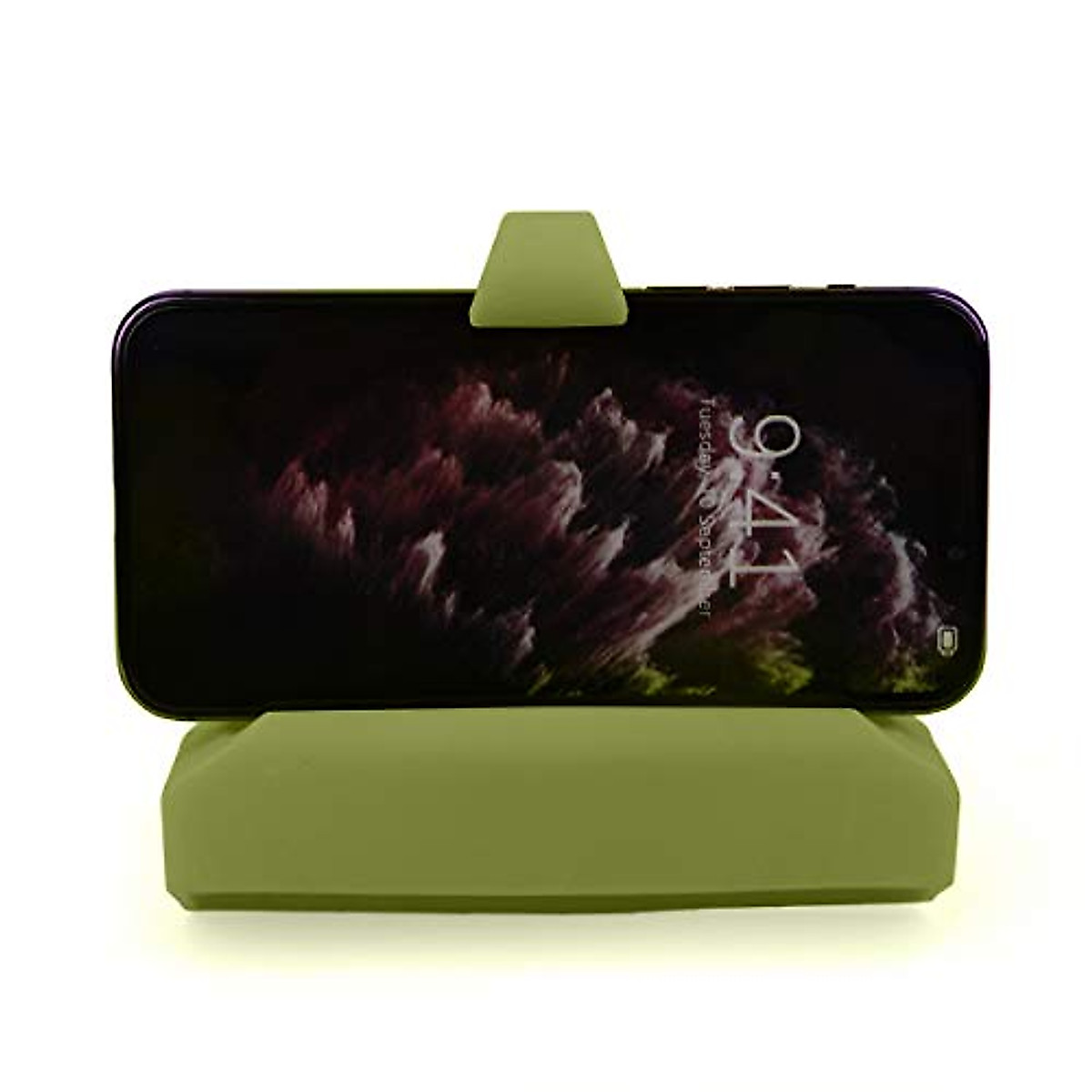 Phone Holder Made for PM5 Monitors of Concept 2 Rower, SkiErg and BikeErg - Silicone Smartphone Cradle Compatible with Concept 2 Rowing Machine. Ideal Rower Accessories