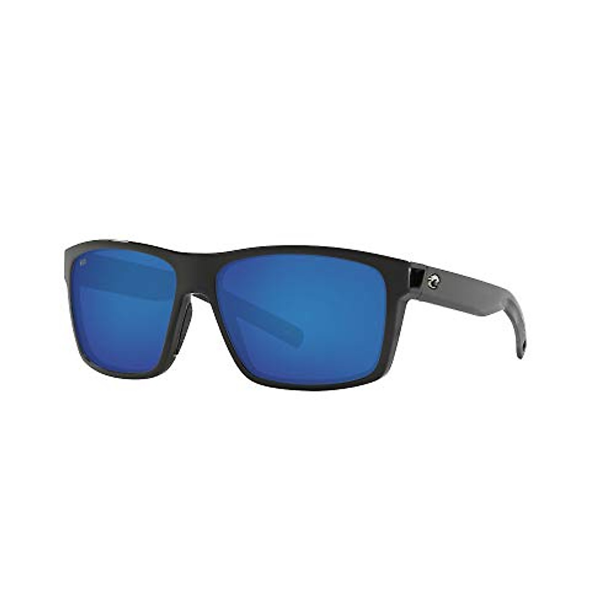 Costa Del Mar Man Sunglasses Shiny Black Frame - Blue Mirror Lenses - 60MM