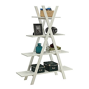 Convenience Concepts Oxford "A" Frame Bookshelf, White