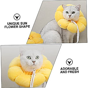 DOITOOL 3pcs Elizabeth Circle Surgery Protective Collar Cat Cone Collar Soft Cat Recovery Neck Cone Puppy Collars for Small Puppies Puppy Cone Puppies Collars Kitten Cat Headgear Pp Cotton