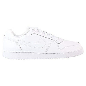 Nike Men's Ebernon Low Basketball Shoe, White/White, 12 Regular US