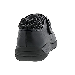 Drew Tempo, Womens Hook & Loop Orthopedic Comfort Shoe, Black Leather, 10.5 X-Wide (2E)