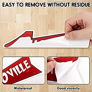 Grinch Christmas Decorations, 16PCS Welcome to Whoville Christmas Stickers Waterproof for Christmas Furry Grinch's Lair Themed Party Wall,Door,Windows, Floor