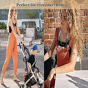 Baby Teething Necklace for Mom to Wear, 2 Pack Silicone Chew Necklaces for Sensory Kids, Baby Nursing Necklaces Teether Toys for Boys, Girls, Toddler to Reduces Anxiety