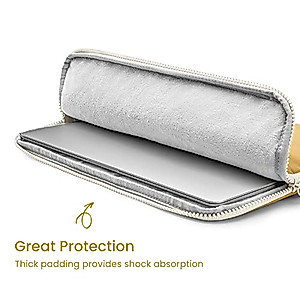 tomtoc Slim Laptop Sleeve for 13-inch MacBook Air M2/A2681 M1/A2337 2022-2018, MacBook Pro M2/A2686 M1/A2338 2022-2016, 12.3 Surface Pro 9/8/X/7+/7/6/5, Protective Case with Organized Accessory Pouch