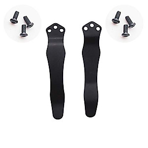 5Afashion 2 pcs Deep Carry Pocket Clips for Folding Knives,Kydex Waist Clip,Folding Knife Back Clips (B)