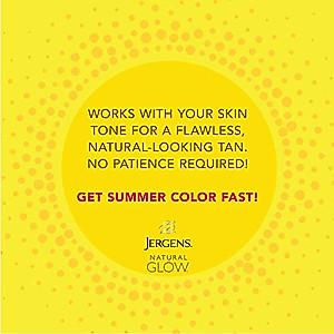 Jergens Natural Glow Instant Sun Sunless Tanning Towelettes, Single-Use Self Tanner Wipes for Flawless, Natural-Looking Color, 6 Count