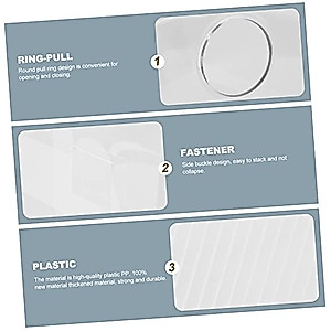 Amosfun 2 pcs plastic transparent shoe box underwear drawer cabinet drawer storage drawers stackable shoe case bins shoes organizer for closet clothes Simple Shoes Case Creative Shoes Case