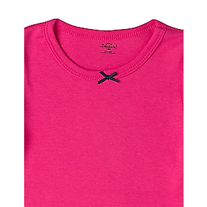 Little Treasure Unisex Baby Cotton Bodysuits, Bow Necklace Long-Sleeve, 12-18 Months