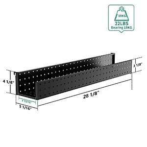 JWX Pegboard Storage Management Box with Storage Kit for JWX Standing Pegboard Unit, Ventilated and Breathable, Suitable for Storing outler Power, Cord Management