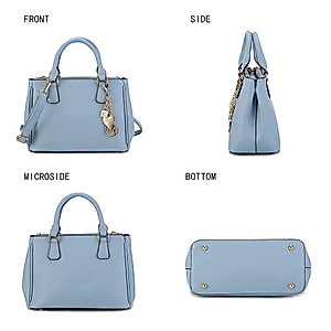 MKF Collection Satchel Bags for Women With Wristlet Wallet, Vegan Leather Shoulder Pocketbook Handbag Purse