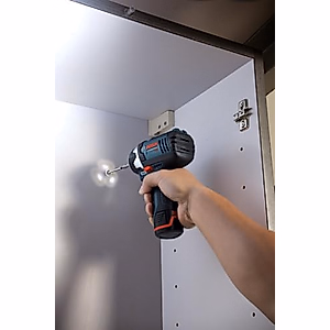 BOSCH CLPK27-120 12V Max 2-Tool Combo Kit with Two-Speed Pocket Driver, Impact Driver and (2) 2.0 Ah Batteries,Blue