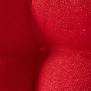 Greendale Home Fashions 15-inch Outdoor Round Bistro Seat Cushion, 2 Count (Pack of 1), Fire